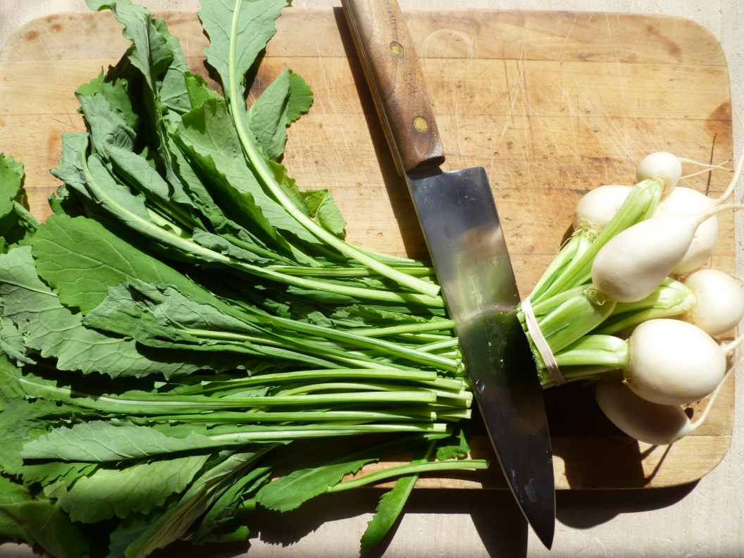 Hakurei Turnips, Herbed and Spiced, and their Stir-fried Greens ...