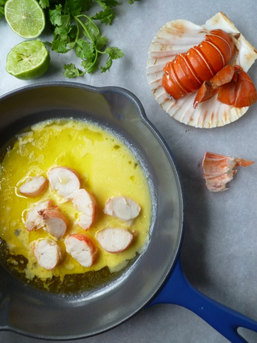 Rock Lobster Tails (Queues de langoustines) with Sauce Muscat Beaumes ...